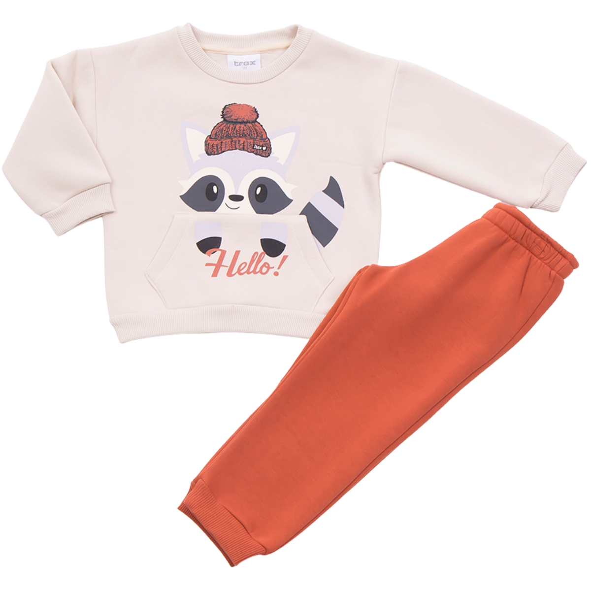 Trax παιδικό σετ φόρμας με χνούδι «Hello Little Fox» - kidz.gr